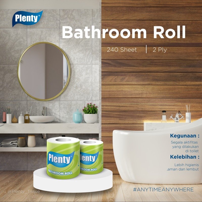 Plenty® Bathroom Tissue Green Single Pack – Maple HSS