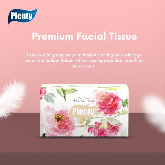 Plenty® Facial Tissue Premium 180sh – Maple HSS