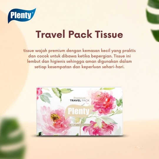 Plenty® Facial Tissue Premium Travel Pack 50sh – Maple HSS